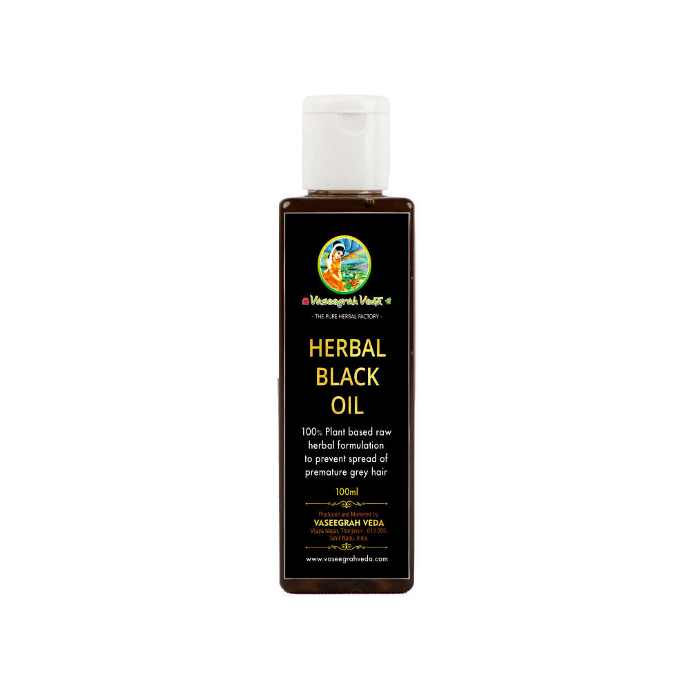 Herbal Black Oil - 200ml – Vaseegrah Veda